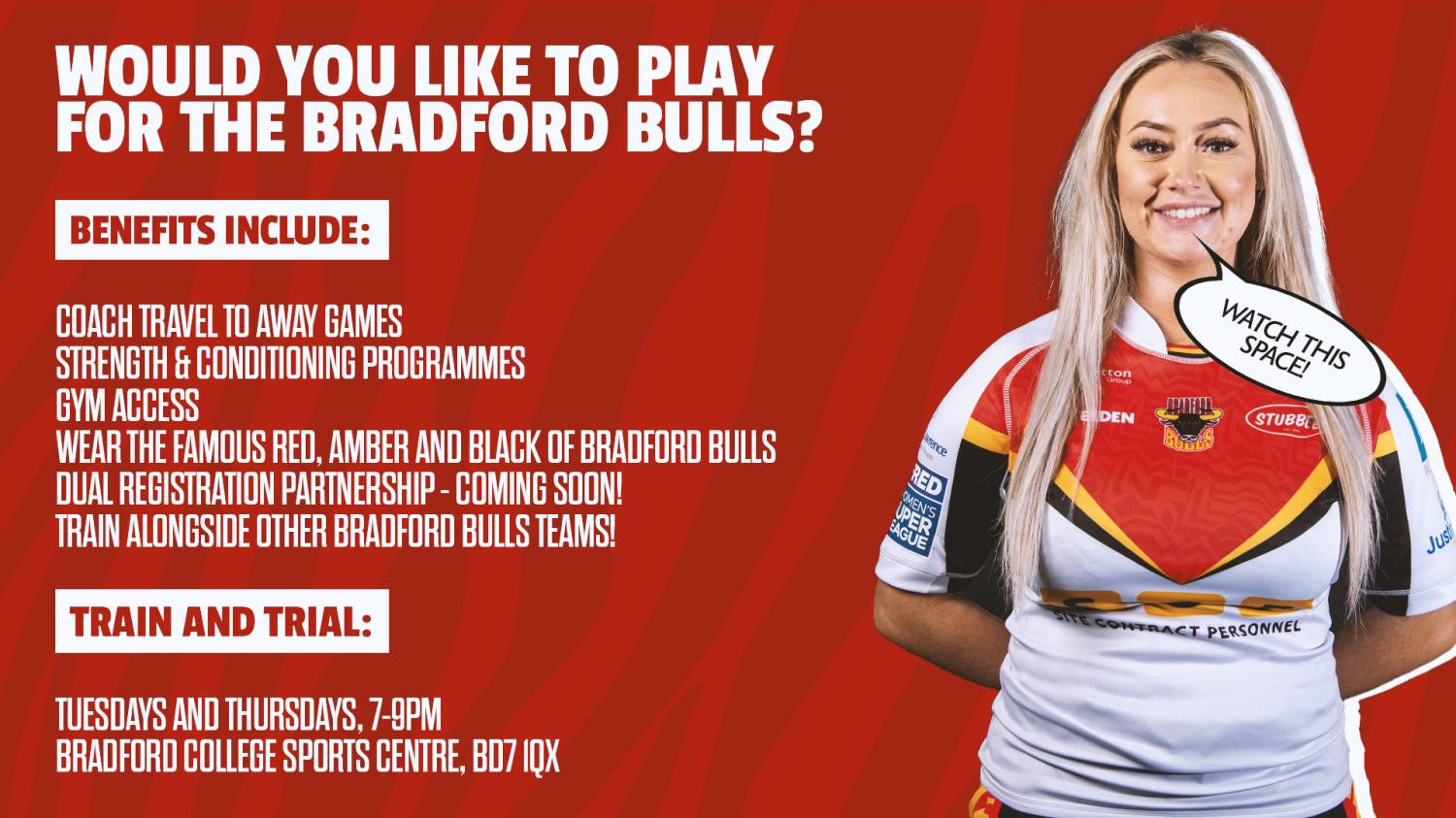 JOIN THE BRADFORD BULLS WOMEN'S 2024 TEAM!